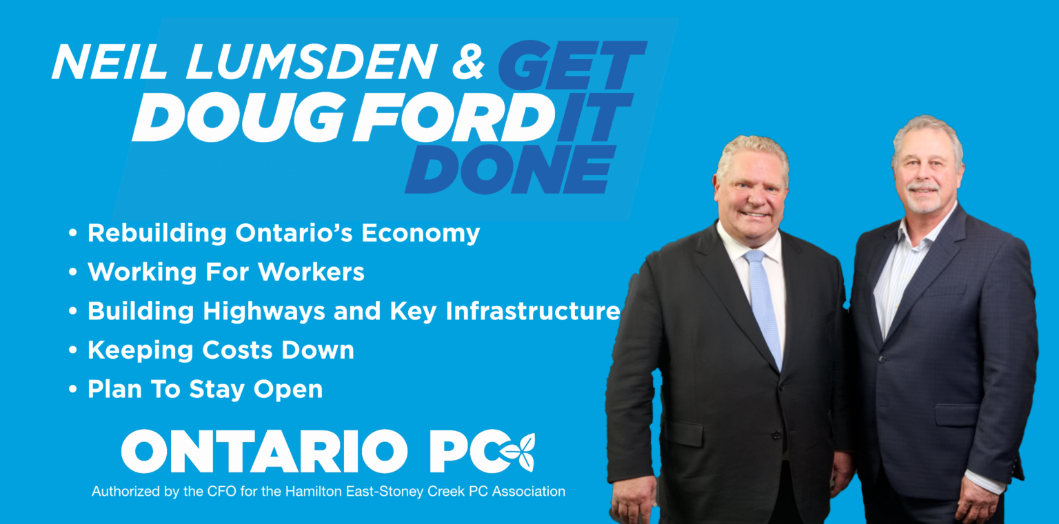 Neil Lumsden #GetitDone – Neil Lumsden, Ontario PC candidate Hamilton ...
